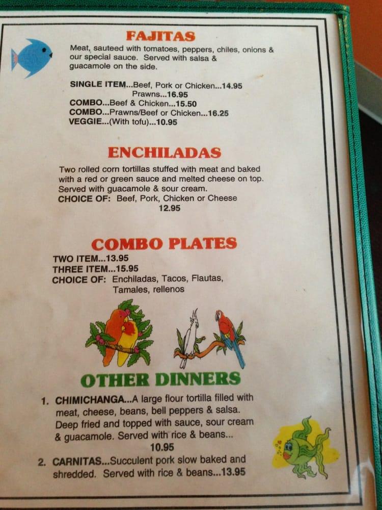 Menu at La Playa pub & bar, Pacifica, CA-1