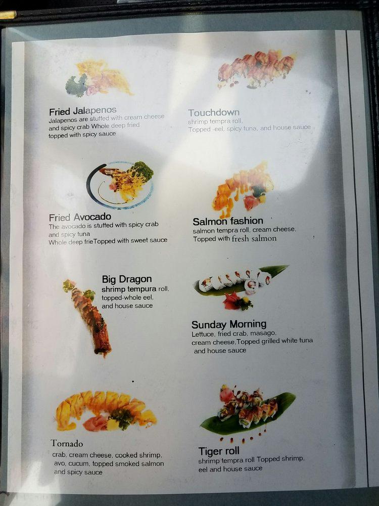 Carta del restaurante Naruto Sushi, Sterling Heights
