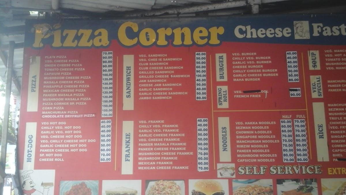 Menu at Pizza Corner, Vadodara, 18
