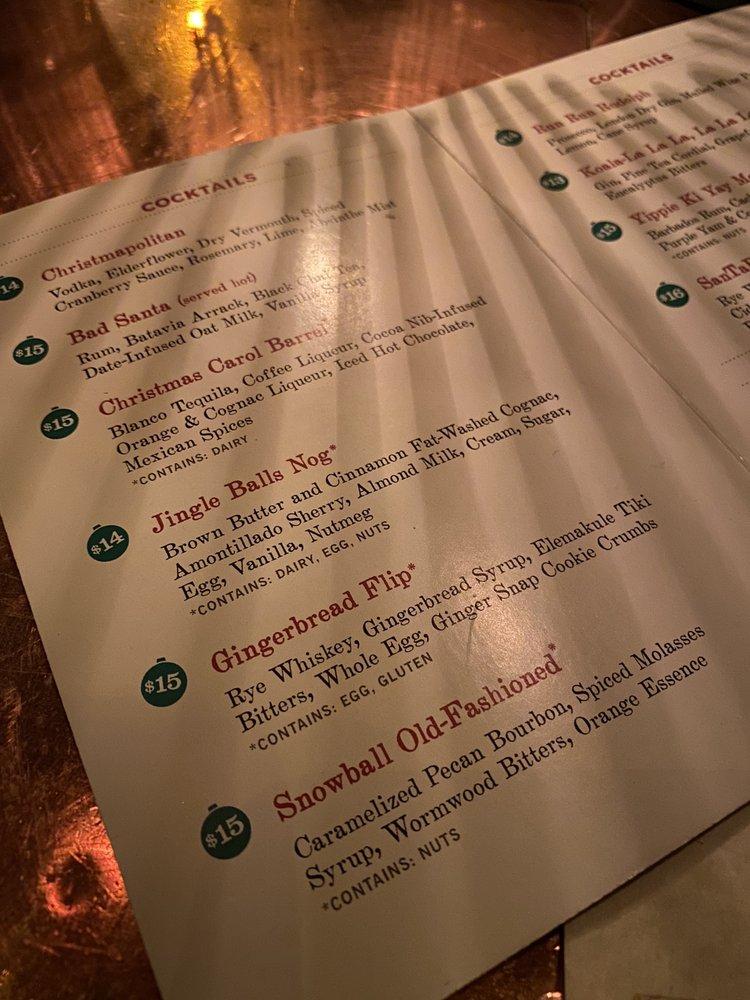 Menu at The Blind Rabbit pub & bar, Anaheim