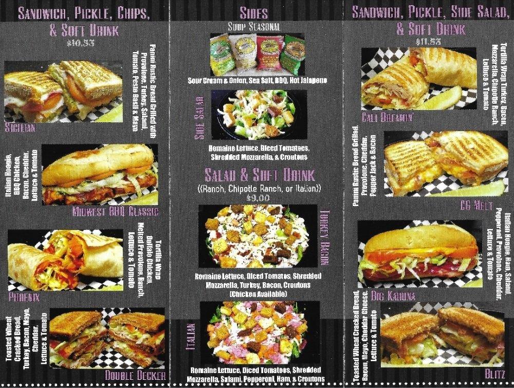 Menu at Triple Js, Casa Grande