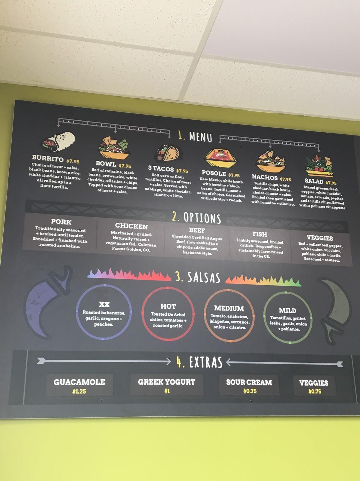 Menu at Rodeo Mexican Kitchen restaurant, Houghton