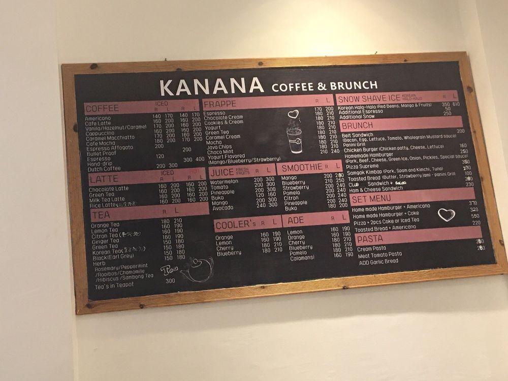Menu at Kanana Cafe - Kananaskis Coffee, Mabalacat