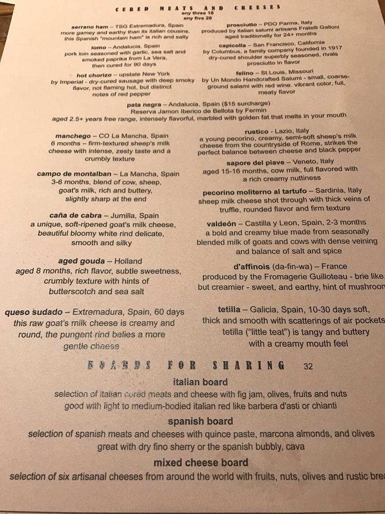Menu at Plancha pub & bar, Garden City