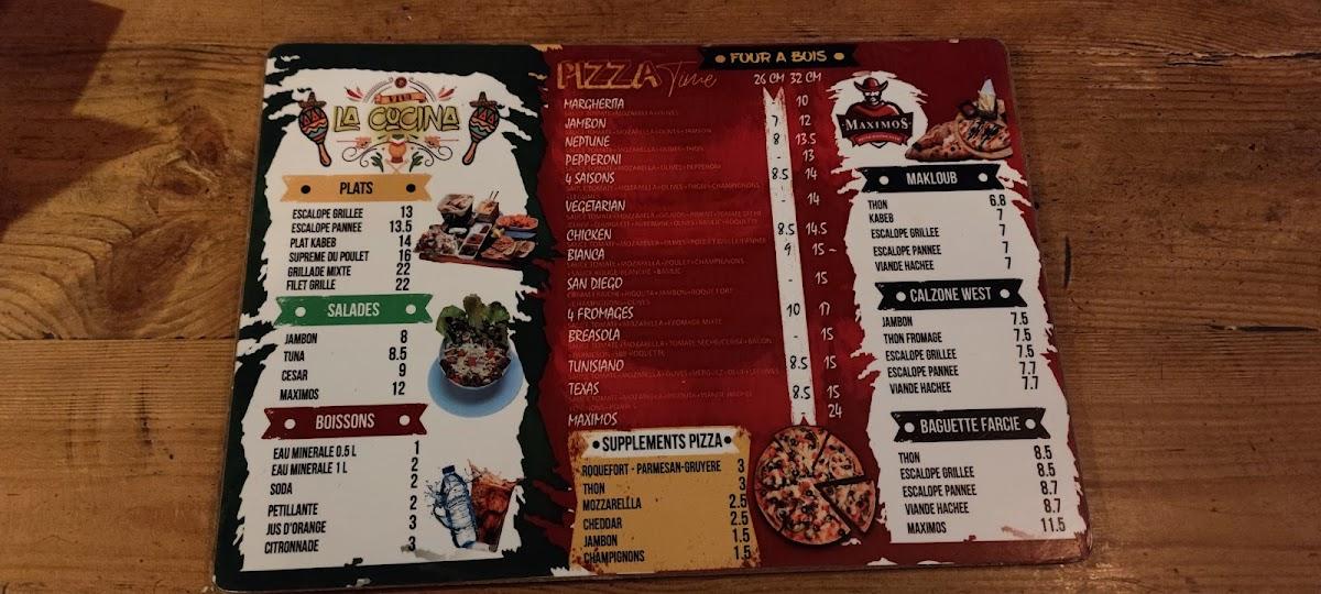 Speisekarte von Resto Bistro Club MAXIMOS, Sfax