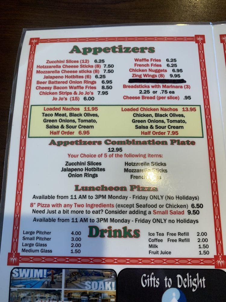Menu at Gallucci's Pizzeria, Lincoln City, NW U.S. 101