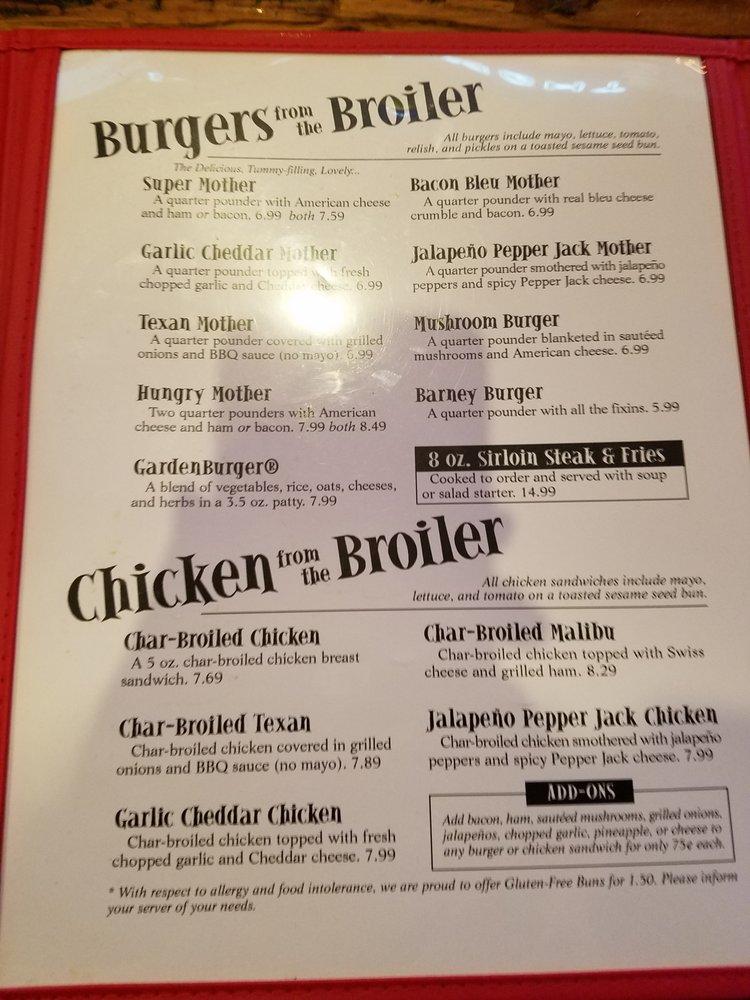 Menu at Tav pub & bar, Ellensburg