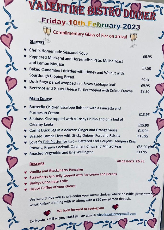 Menu at Walnut Grove cafe, Dorchester