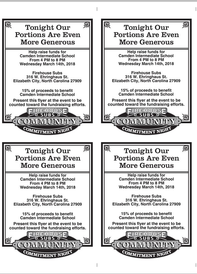 Menu at Firehouse Subs Elizabeth City fast food, Elizabeth City