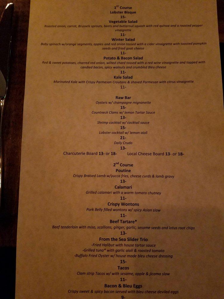 Menu at Chelsea Station Restaurant Bar & Lounge, Chelsea