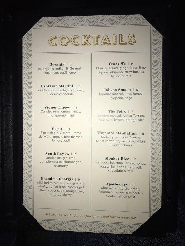 Menu at Georgia’s Lounge pub & bar, Redondo Beach