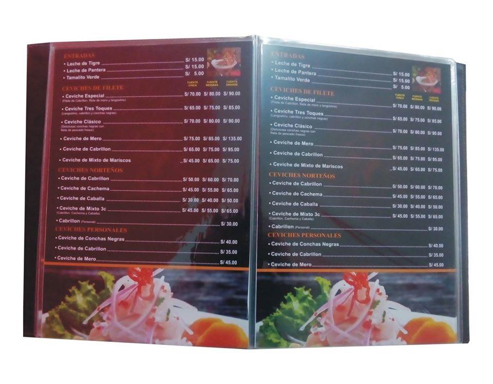 Menu at Porta Menu Cartas Lima Peru, Pueblo Libre