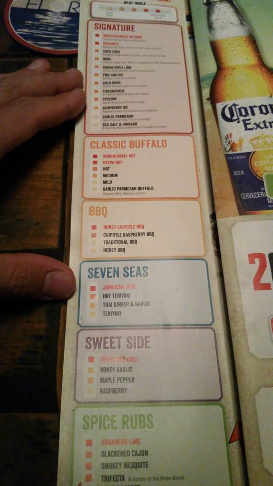 Menu at Hurricane Grill & Wings-Fort Pierce restaurant, Fort Pierce ...