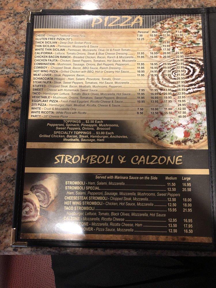 Menu at La Dolce Casa - DiMaggio's pizzeria, Tamaqua
