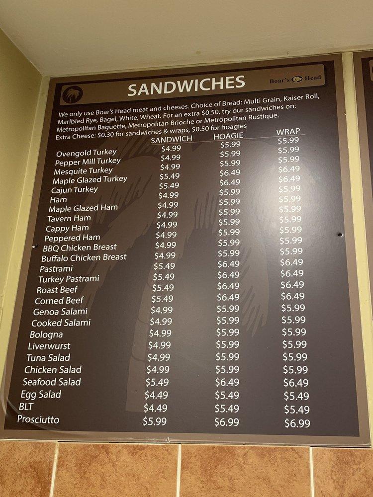 Menu at Palm Tree Gourmet, Philadelphia, 901 S 2nd St