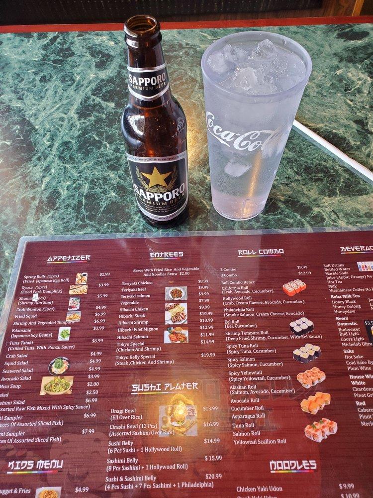 Menu at Tokyo Belly Sushi Pocatello restaurant, Pocatello