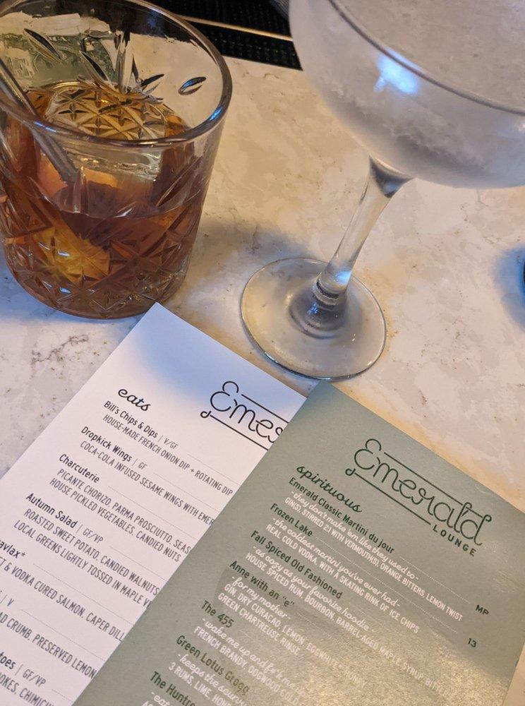 Menu at Emerald Lounge pub & bar, Saint Paul