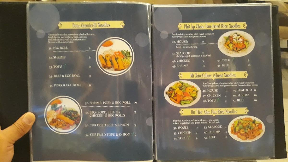 Menu at Pho 77 Rialto restaurant, Rialto