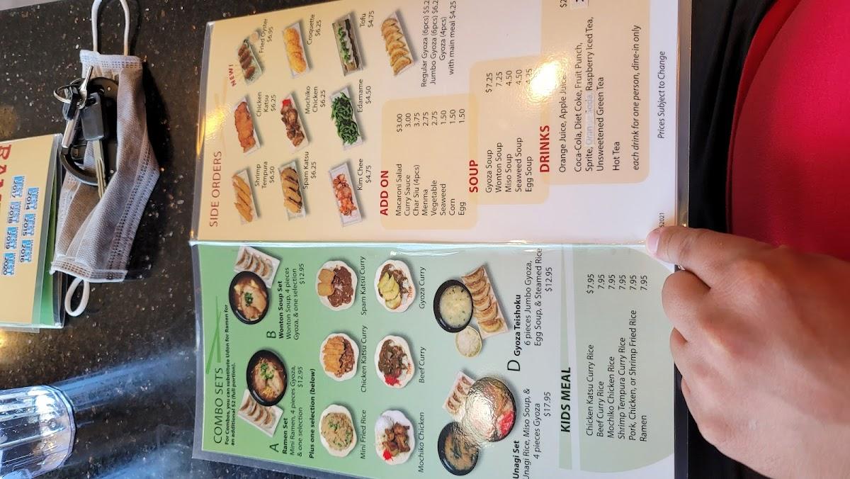 Menu at Ramen Ya Pearl City restaurant, Pearl City, Kuala St