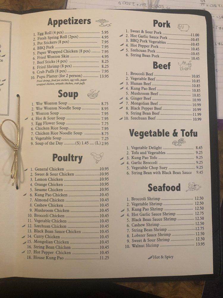 Menu at China Kitchen restaurant, Redding, -A Westside Rd