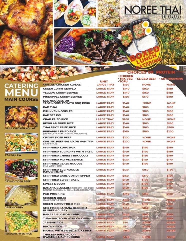 Menu at Crying Tiger Los Angeles pub & bar, Los Angeles