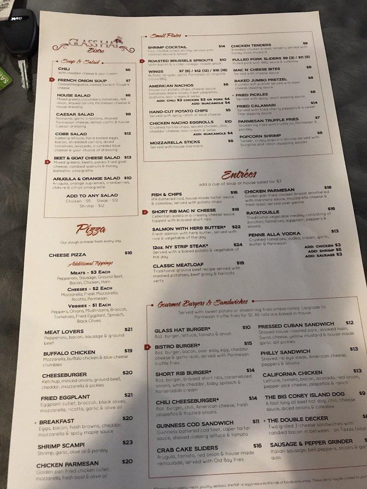Menu at Crystal Bees pub & bar, Southington