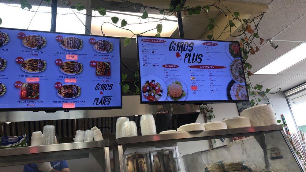 Menu at Gyros Plus restaurant, Everett