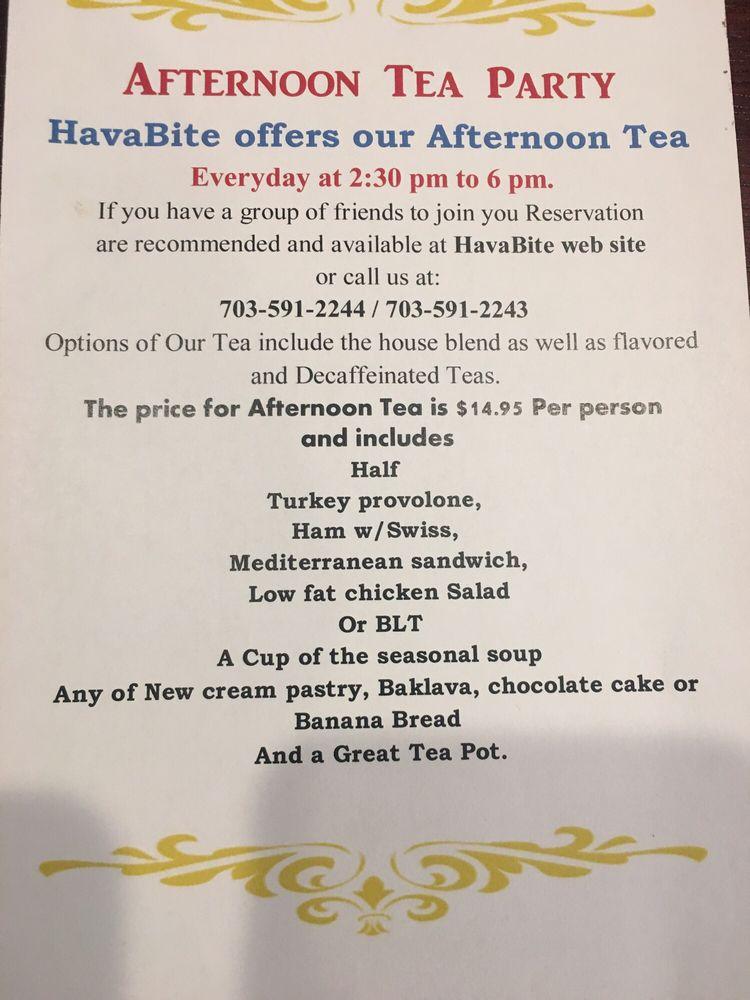Menu at HAVABITE EATERY pizzeria, Fairfax