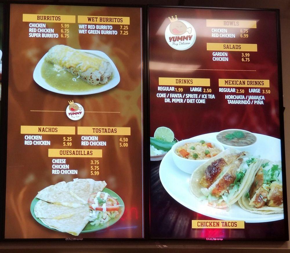 Carta del restaurante Los Pollos 3, Downey, Florence Ave