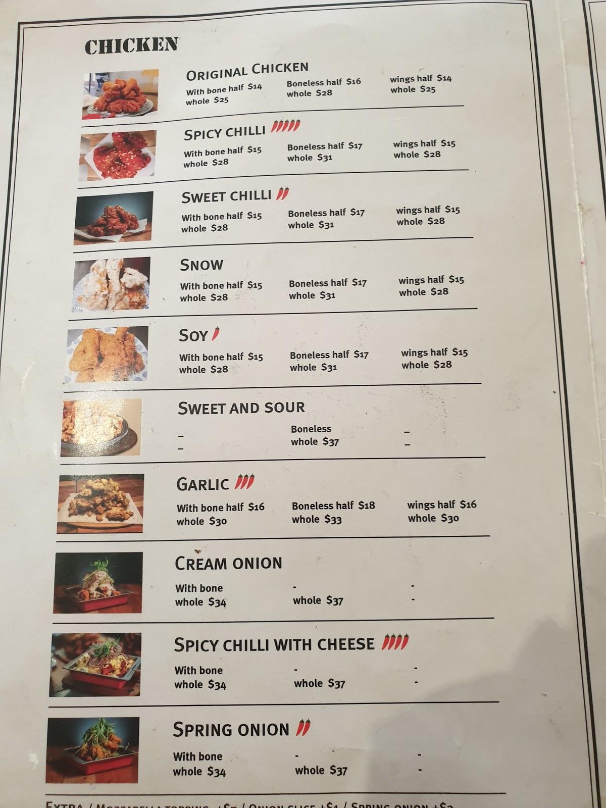 Menu at 7 Grams Restaurant, North Perth