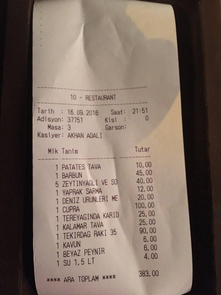 Menu at Assos Behram Hotel Restaurant, Behram Köyü