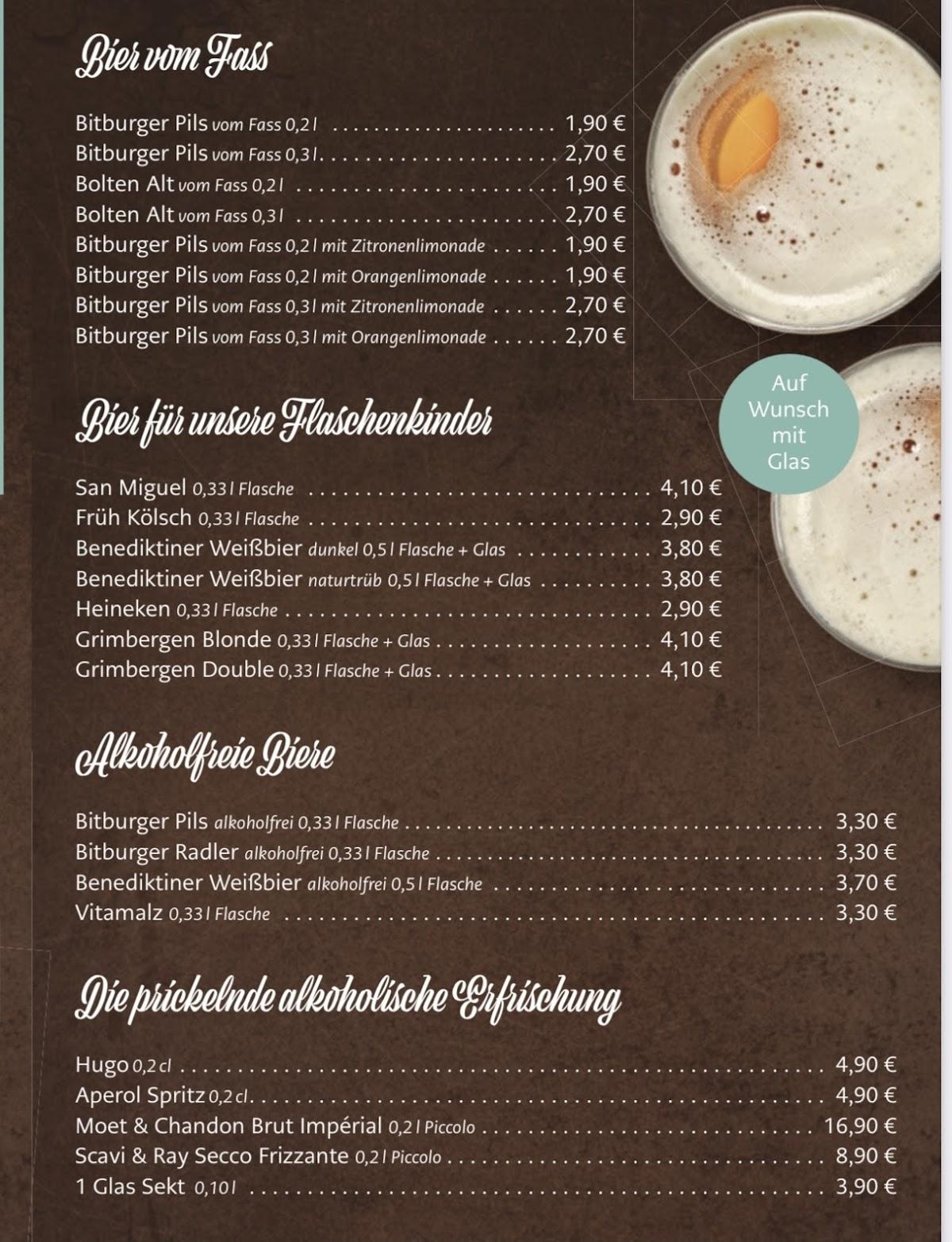 Menu at Café Markt 13 cafe, Erkelenz