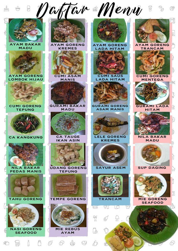 Menu at Ayam Trancam restaurant, Purwomartani