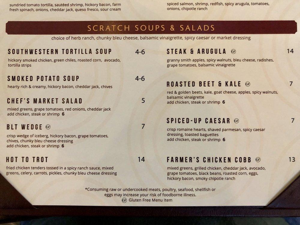 Menu at 2020 Market Scratch Kitchen & Bar, Georgetown