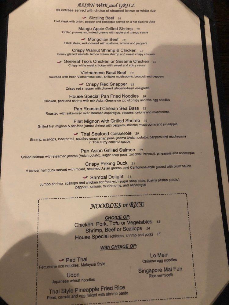 Menu at Asian Paradise restaurant, Loveland