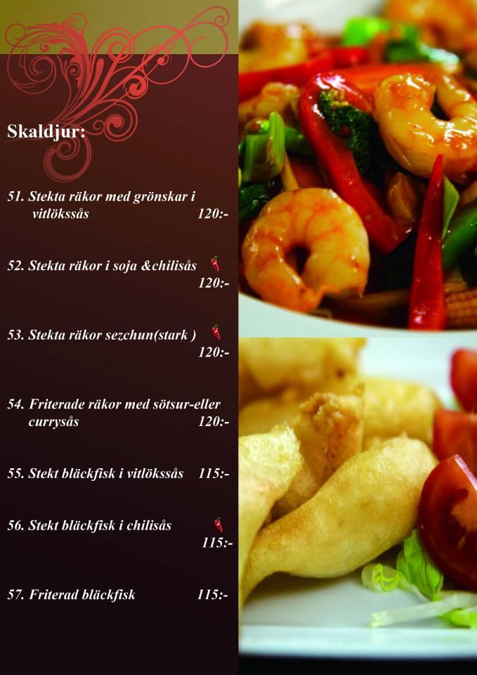 Menu at Golden Crown restaurant, Svedala, Storgatan 20