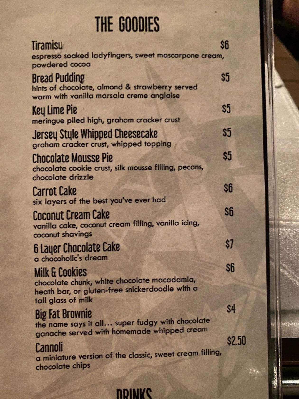 Carta del restaurante Islamorada Grille, Islamorada