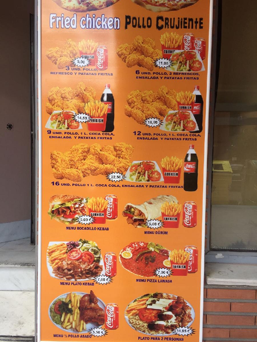 Menu at Kebab K2 SAN SEBASTIÁN DE LOS REYES restaurant, San Sebastián ...