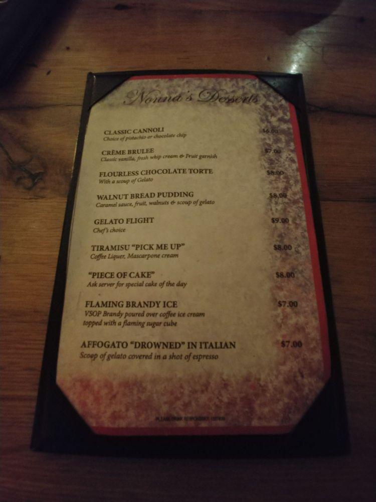 Menu at Nonna's Italian Bistro pub & bar, Centennial, E Arapahoe Rd ...