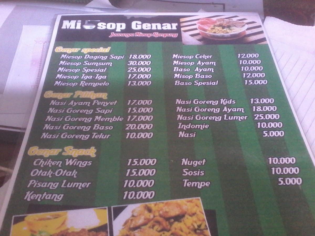 Menu at Tebu Palace & CO cafe, Lubuk Pakam