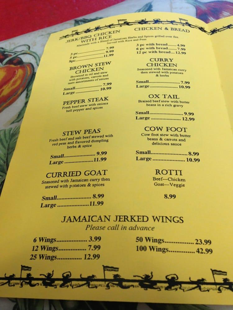 Menu at Hazel's Caribbean Restaurants, Melbourne