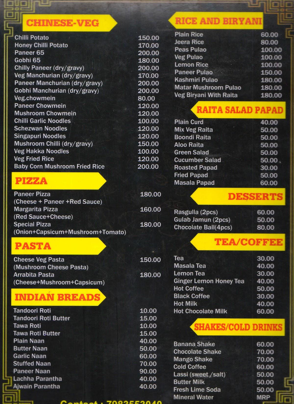 Menu at MASKA CHASKA Restaurant and Cafe, Rishikesh