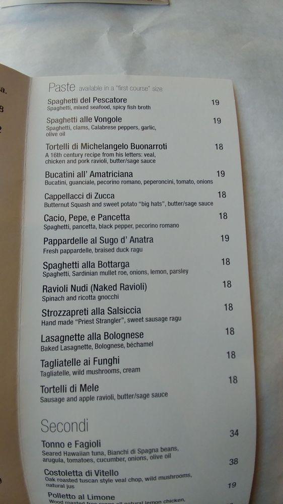 Menu at Sotto Sotto Restaurant, Atlanta