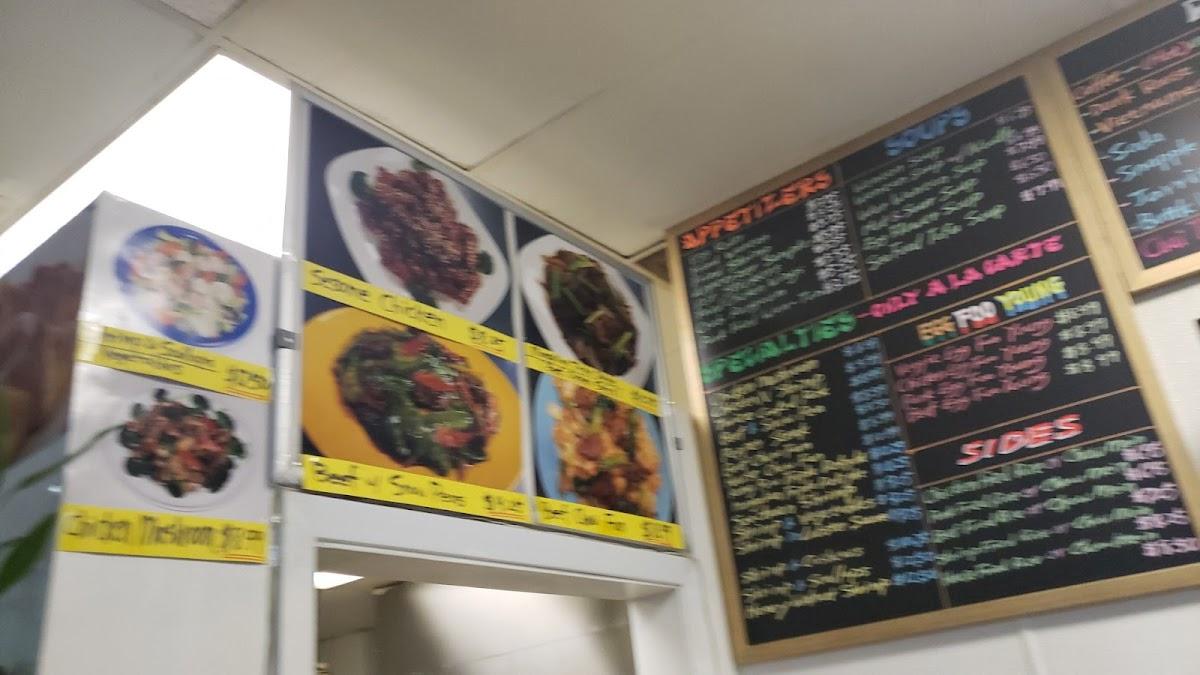 Menu at Asian Wok restaurant, Reno, Stead Blvd