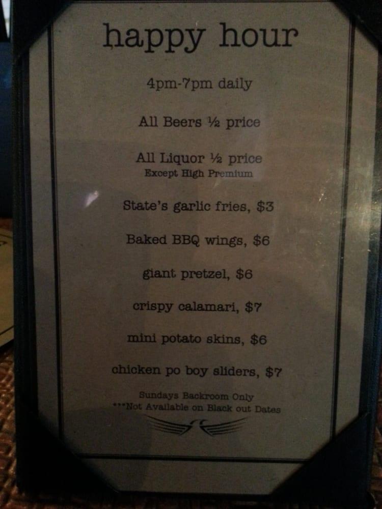 Menu at State Social House pub & bar, West Hollywood