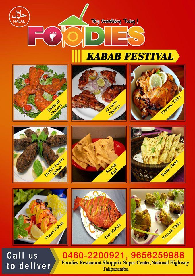 Menu at Foodies restaurant, Taliparamba