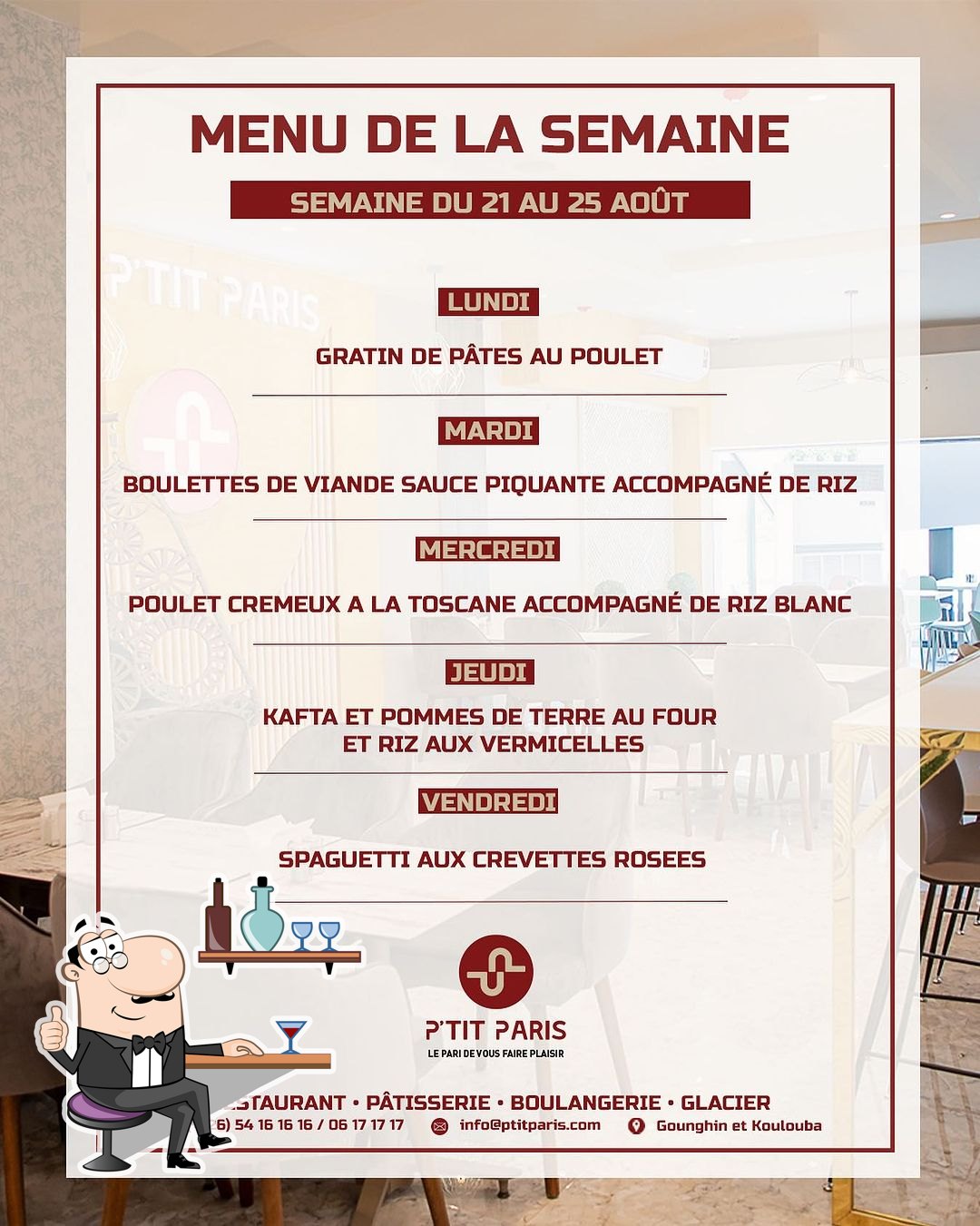 LE P’TIT PARIS, Noisy-le-Sec - Restaurant menu, prices and reviews