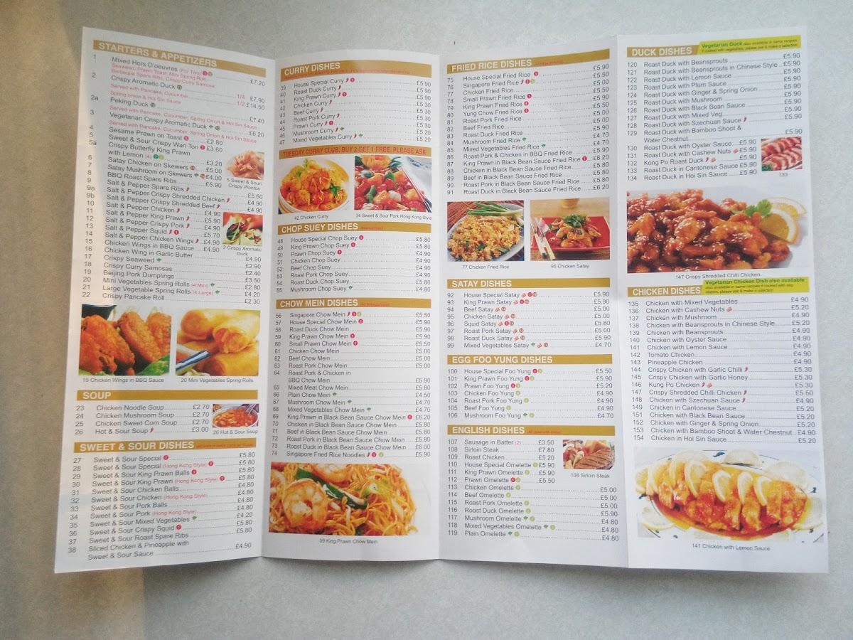Menu at Nu Vu fast food, Havant