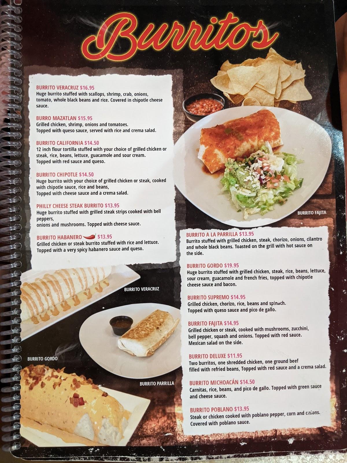 Menu at Rancho Loco Grill & Bar, Red Wing