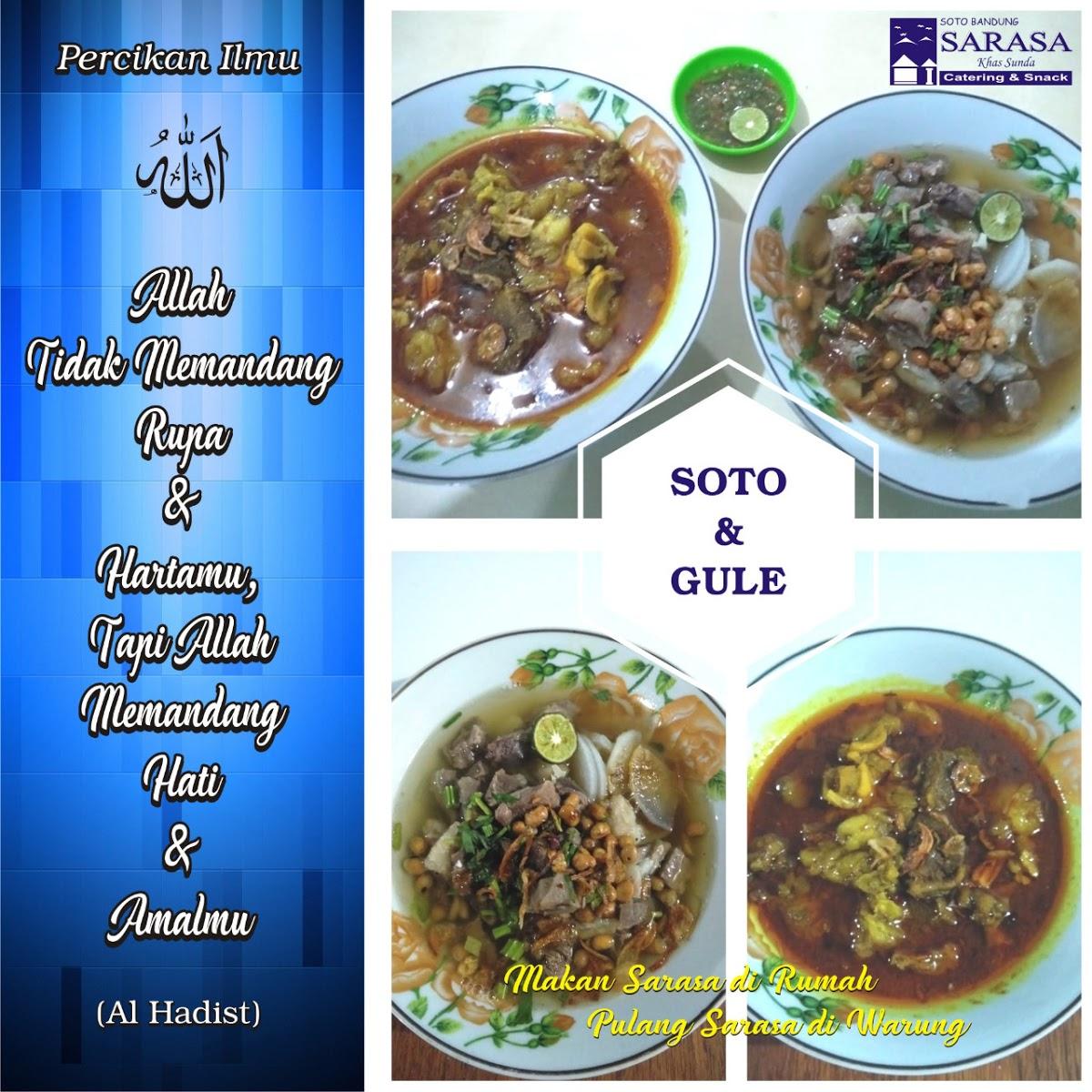 Menu at SOTO BANDUNG SARASA restaurant, Ciwidey